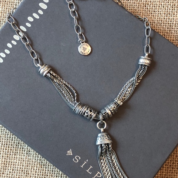 Silpada | Jewelry | Rare Silpada 925 Sterling Silver Gathered Tassel ...